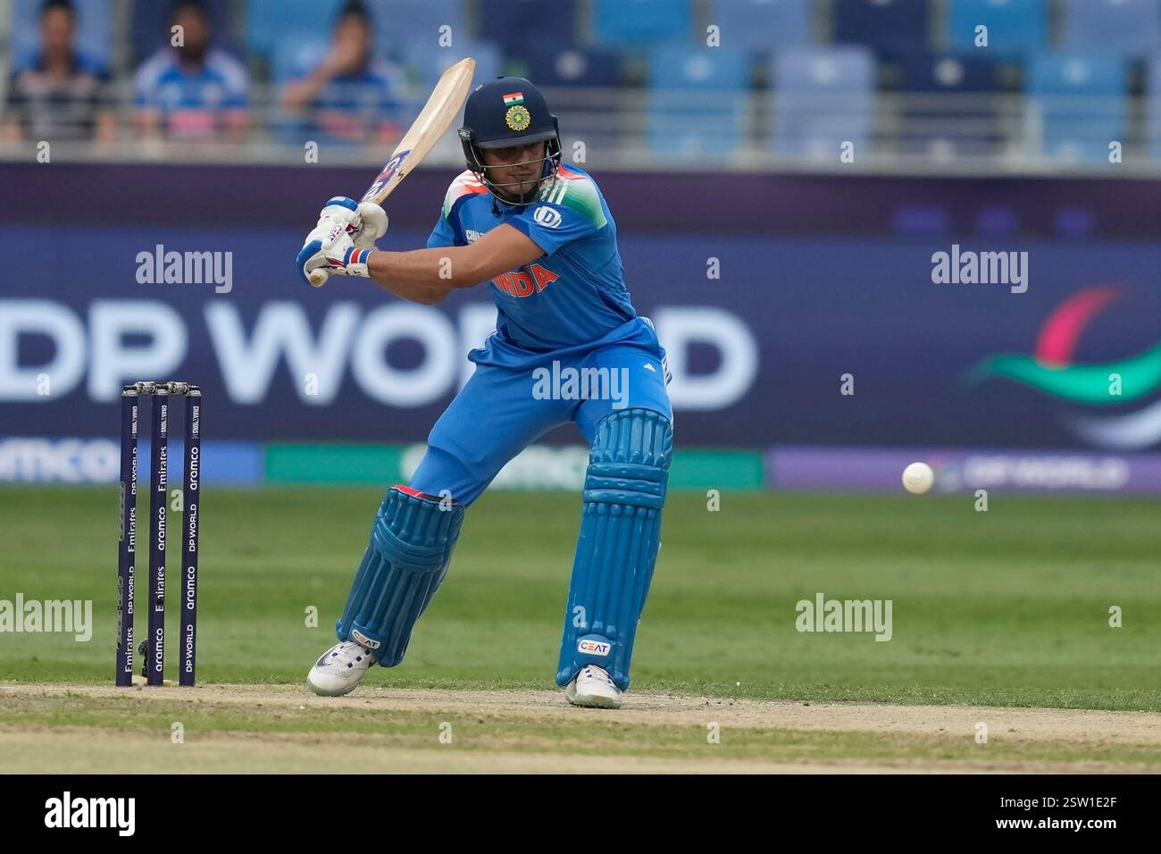 India's Shubman Gill bats during the ICC Champions Trophy cricket match ...