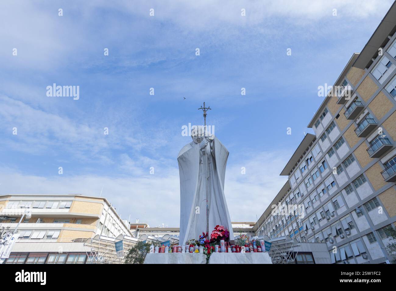 Rome, Italy. 20th Feb, 2025. The Monument of John Paul II inside the ...