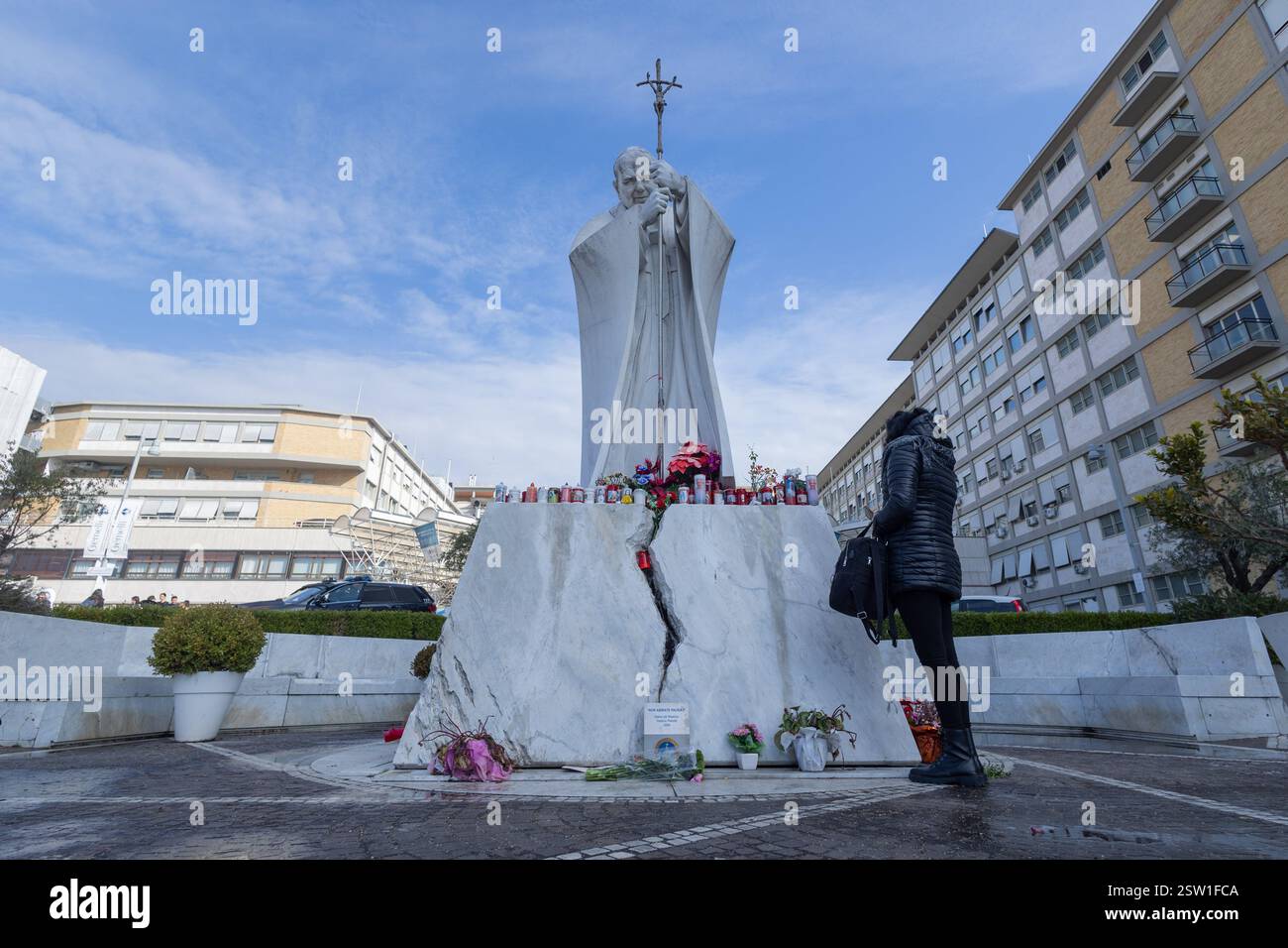Rome, Italy. 20th Feb, 2025. The Monument of John Paul II inside the ...