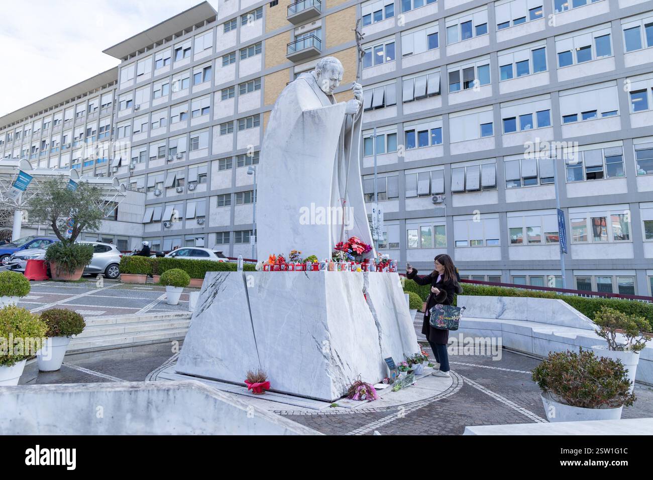 Rome, Italy. 20th Feb, 2025. The Monument of John Paul II inside the ...