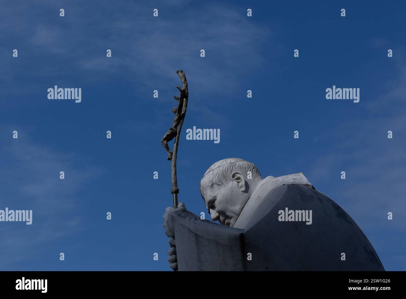 Rome, Italy. 20th Feb, 2025. The Monument of John Paul II inside the ...