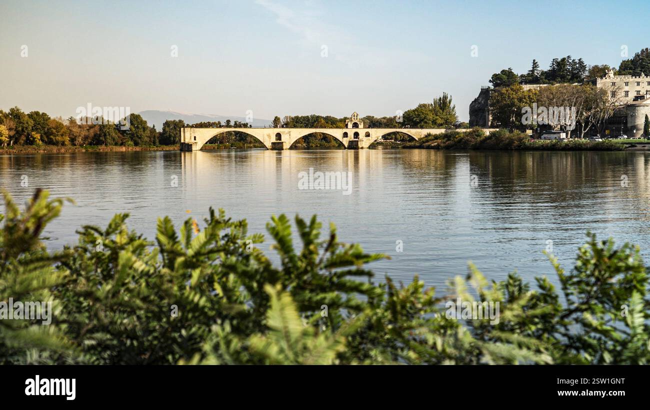 The bridge is legendary due to the famous French song "Sur le pont d ...