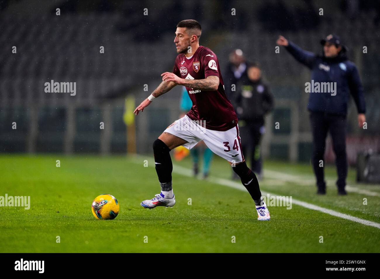 TorinoÕs Cristiano Biraghi during the Serie A soccer match between ...