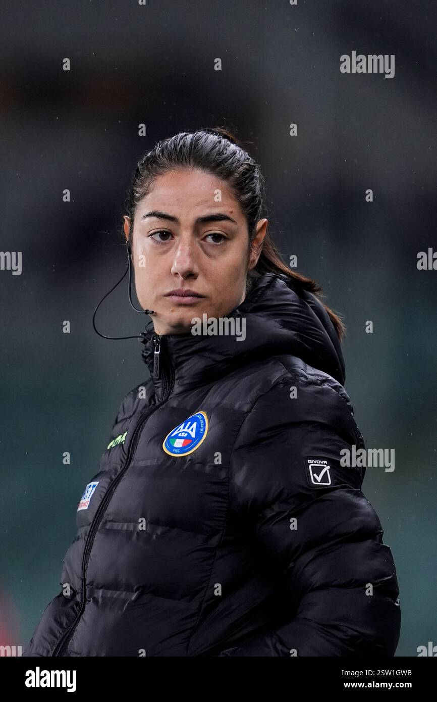 referee Maria Sole Ferrieri Caputi during the Serie A soccer match ...