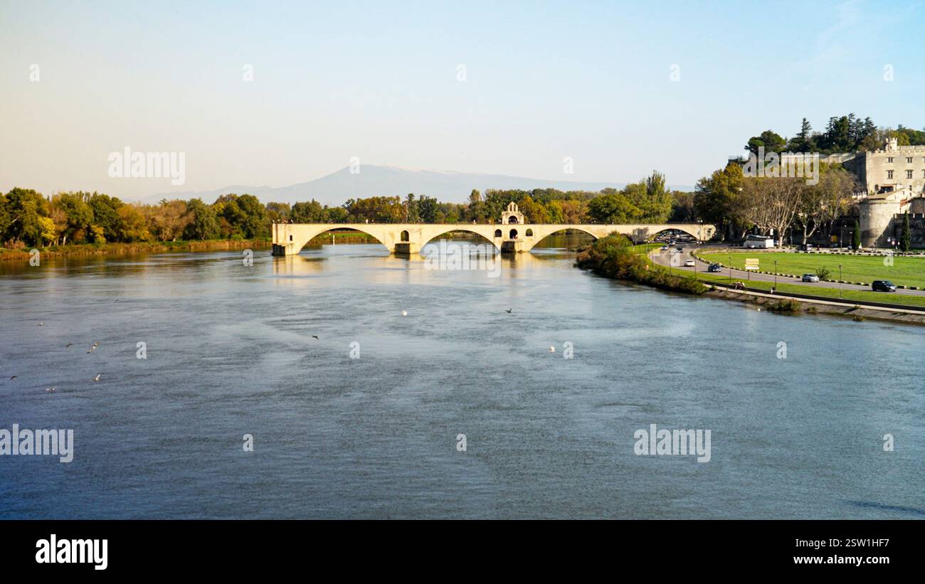The bridge is legendary due to the famous French song "Sur le pont d ...