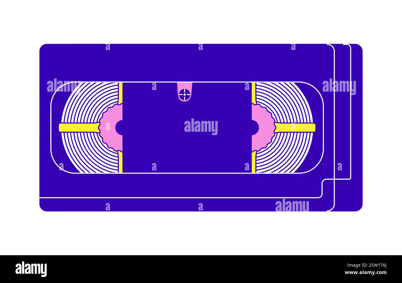 VHS tape retro aesthetic 2D cartoon object Stock Vector Image & Art - Alamy