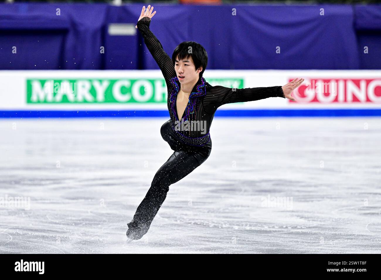 Tomoki HIWATASHI (USA), during Men Short Program, at the ISU Four Continents Figure Skating ...