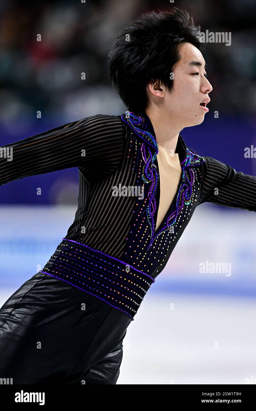 Tomoki HIWATASHI (USA), during Men Short Program, at the ISU Four Continents Figure Skating ...