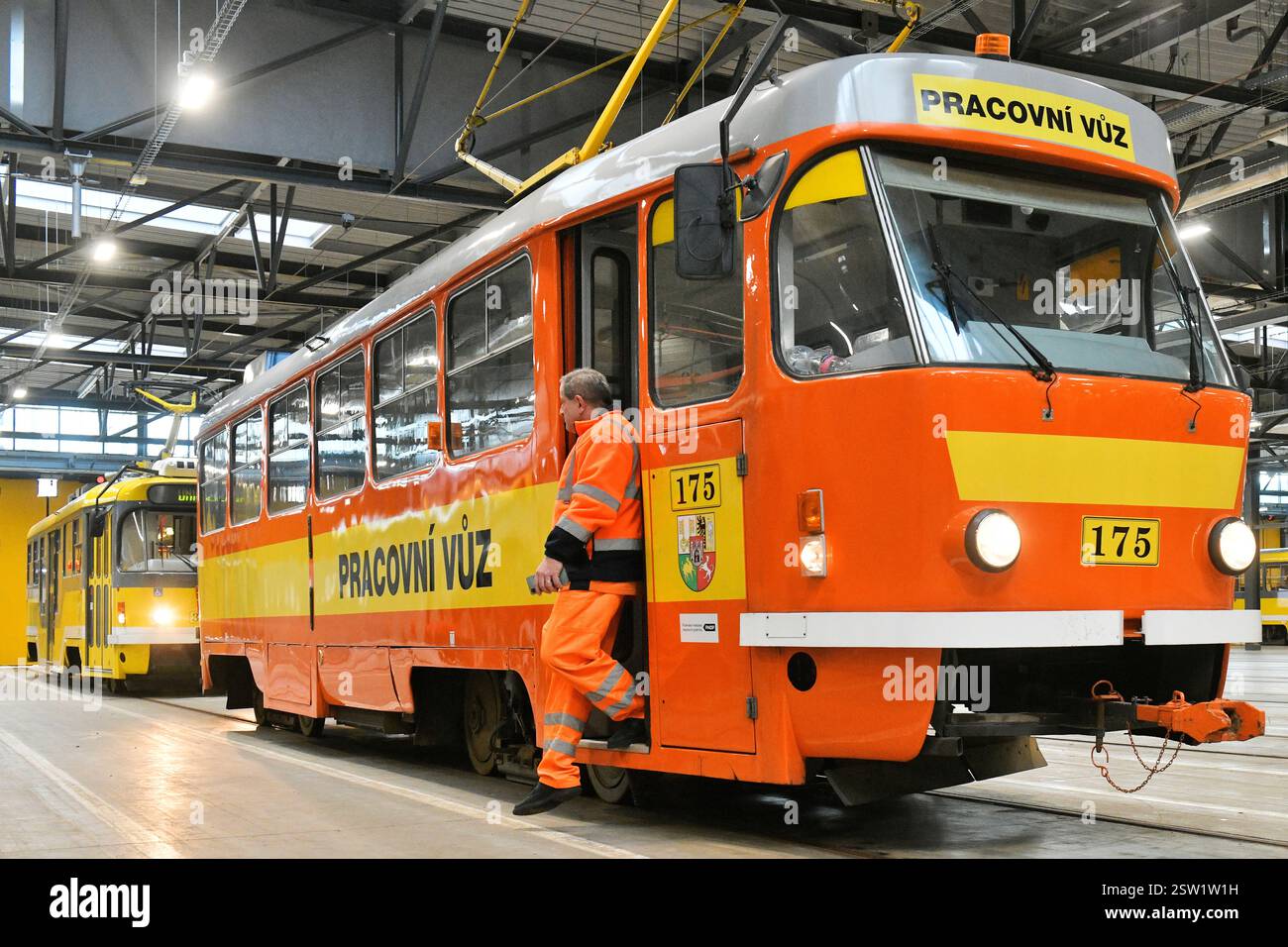 Pilsen, Czech Republic. 20th Feb, 2025. Presentation of autonomous tram ...