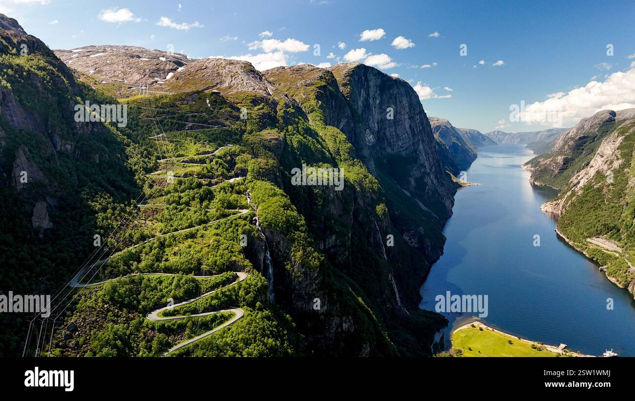 Experience the beauty of lysefjord hi-res stock photography and images ...