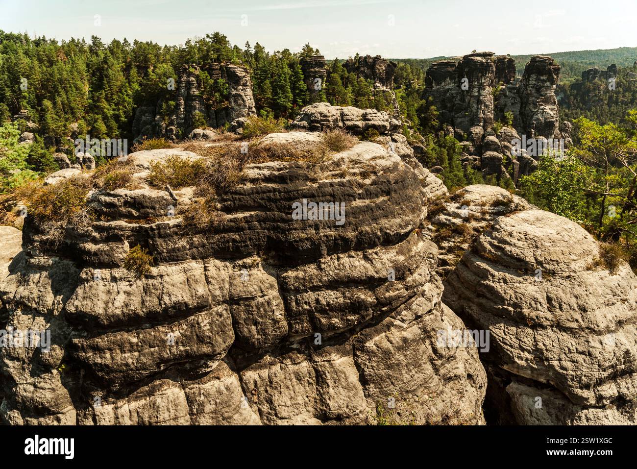 Beautiful views and natural landscapes with rocks from the Saxon ...