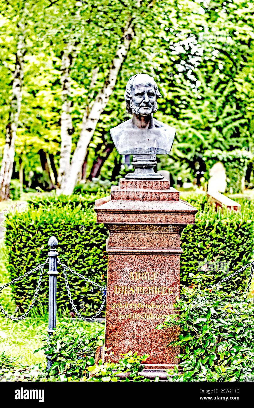Grab des Pädagogen Adolf Diesterweg in Berlin; Tomb of the german ...