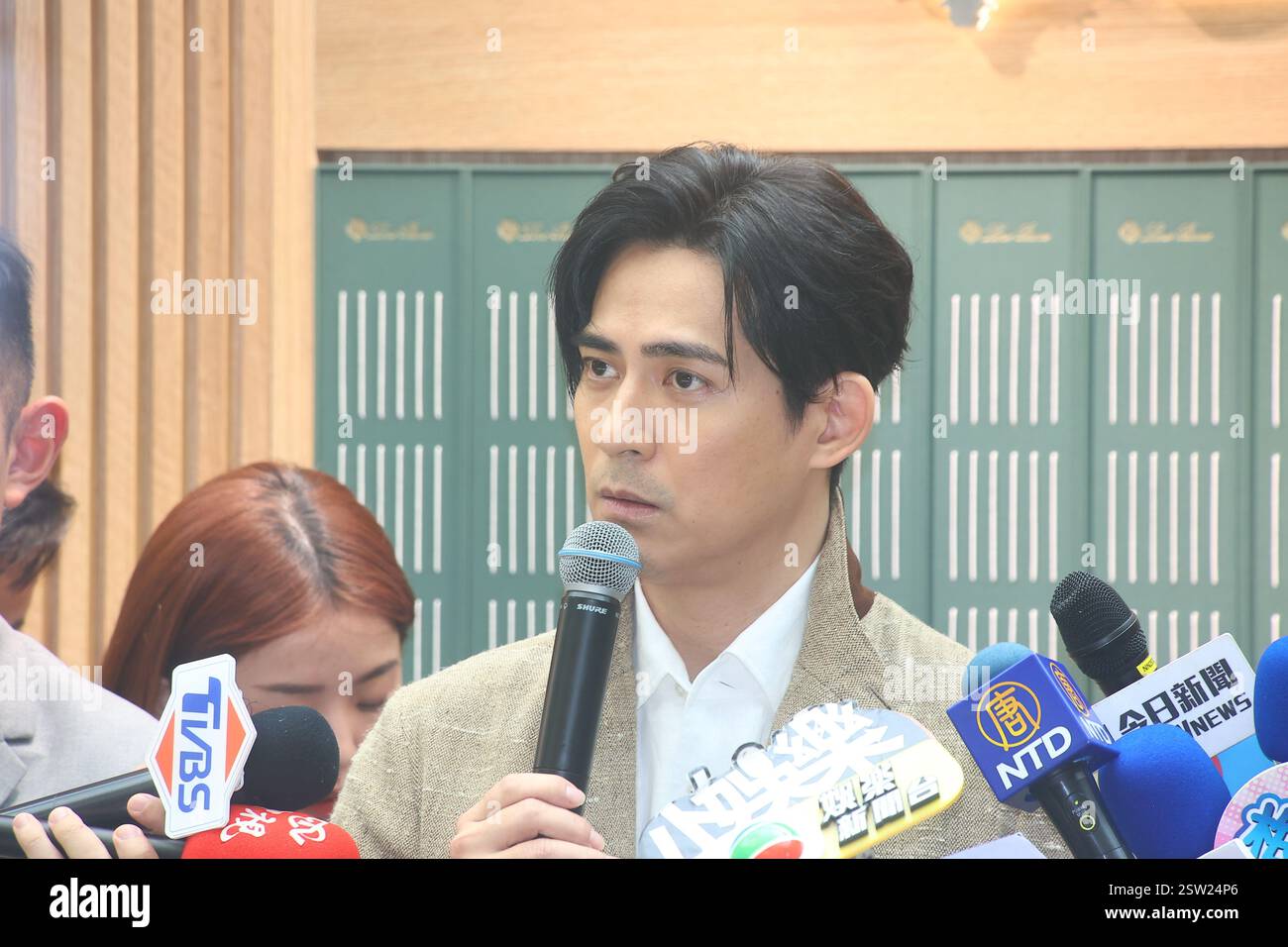 TAIPEI, CHINA - FEBRUARY 20, 2025 - Taiwanese actor Vic Chou attends ...