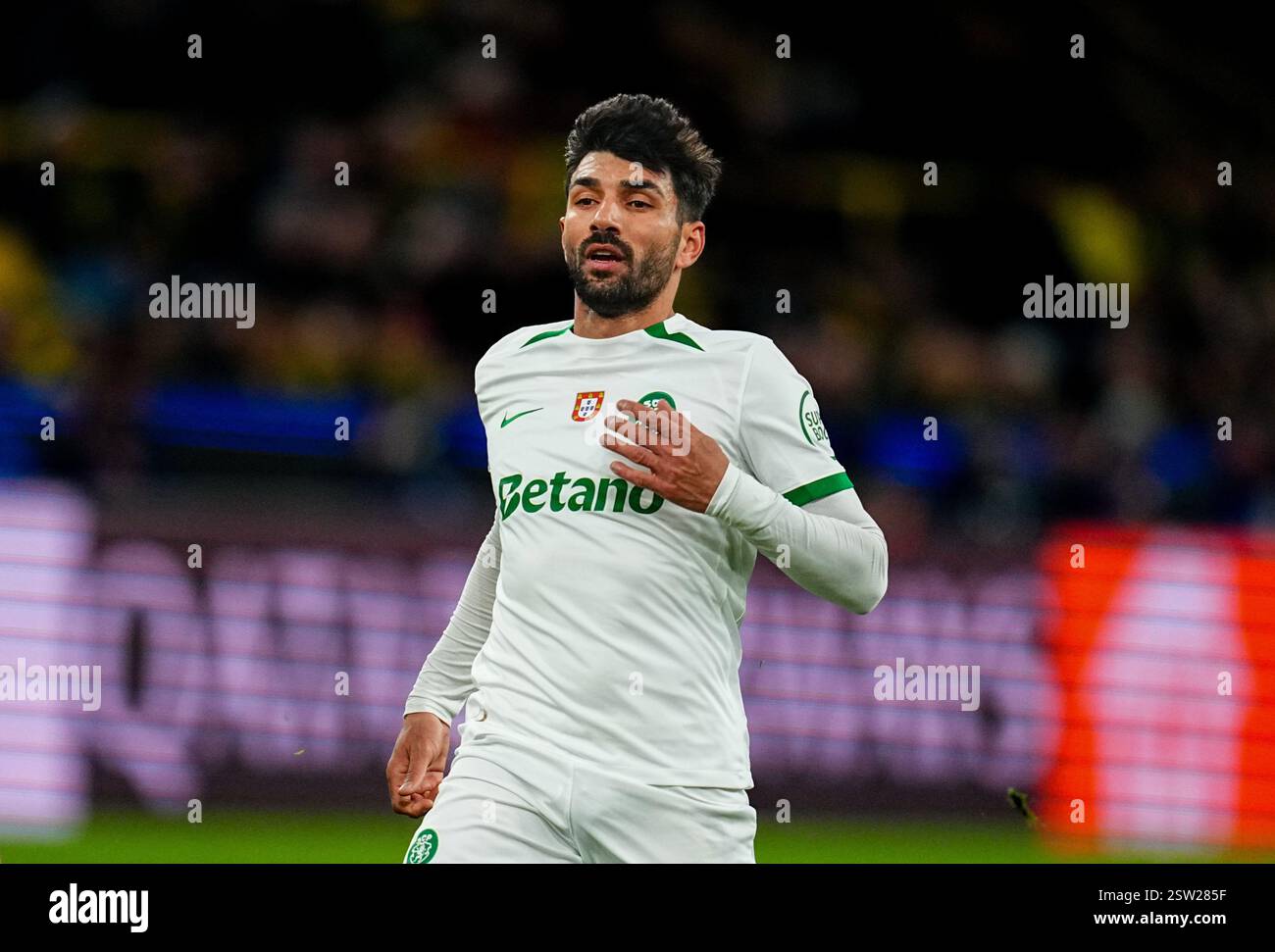 February 19 2025: Ricardo Esgaio of Sporting CP looks on during a ...