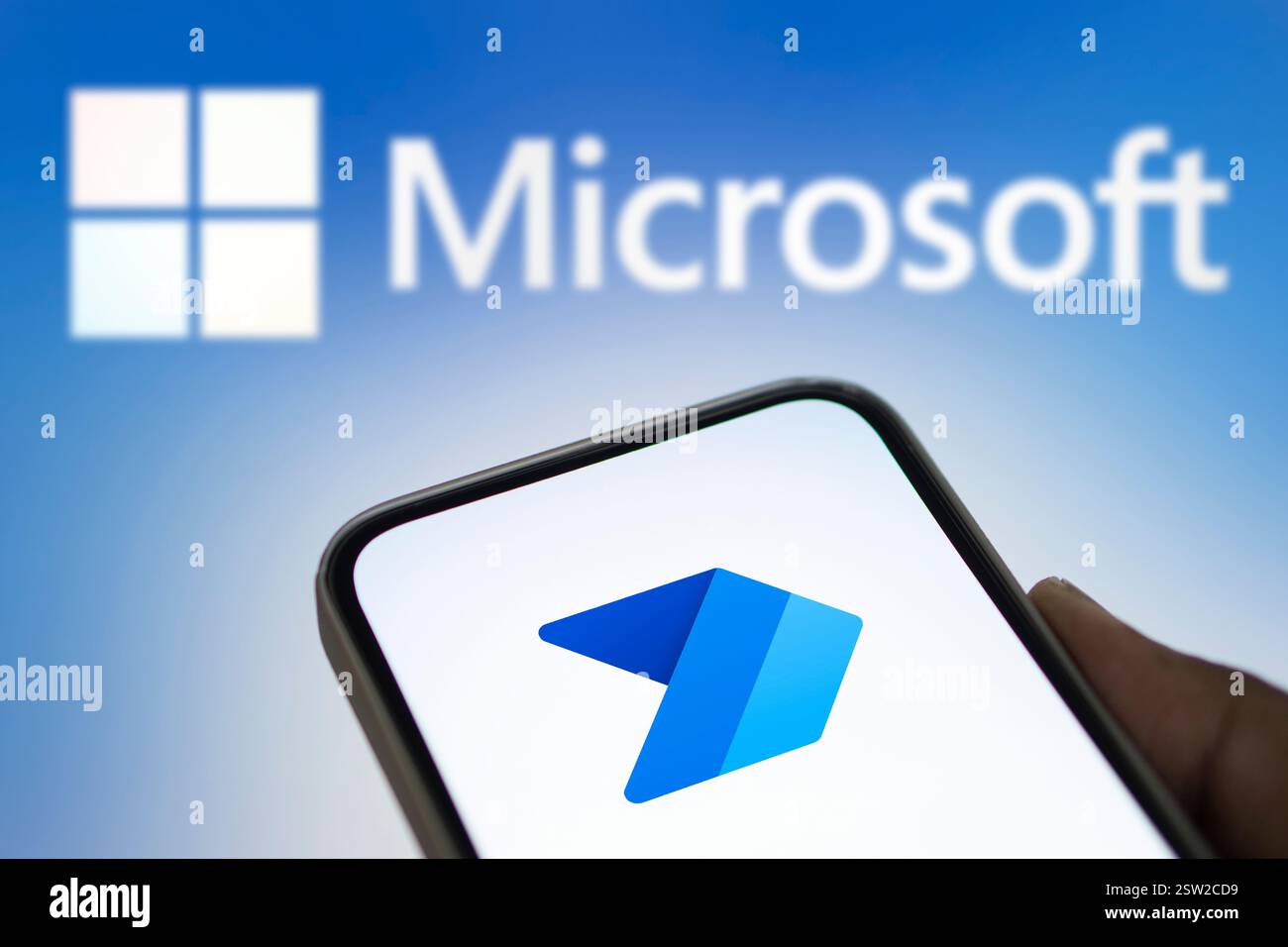 Dhaka, Bangladesh- 13 Aug 2024: Microsoft Power Automate logo is ...