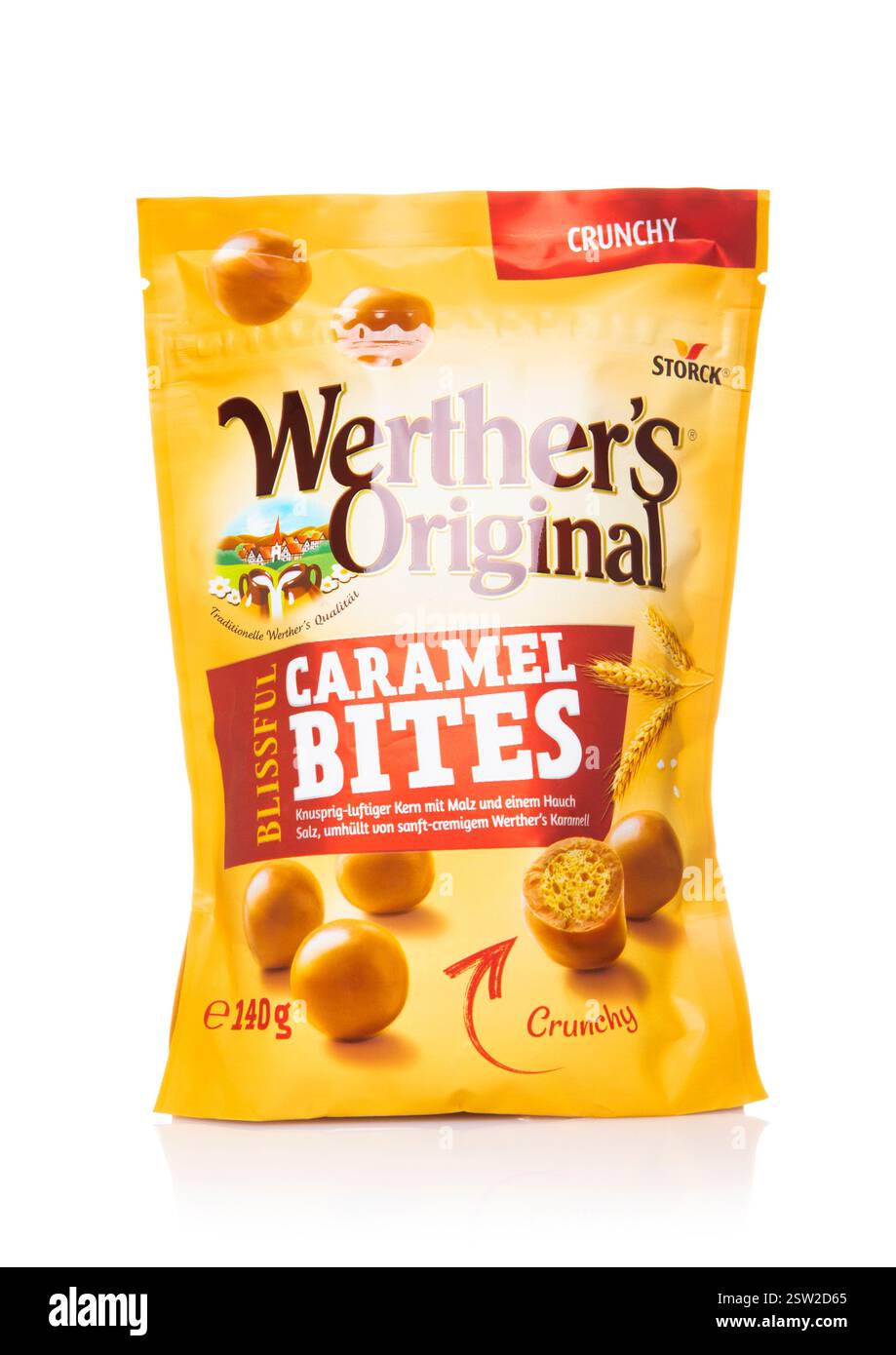 LONDON, UK - JANUARY 16, 2025: Pack of Werther's Original caramel bites ...