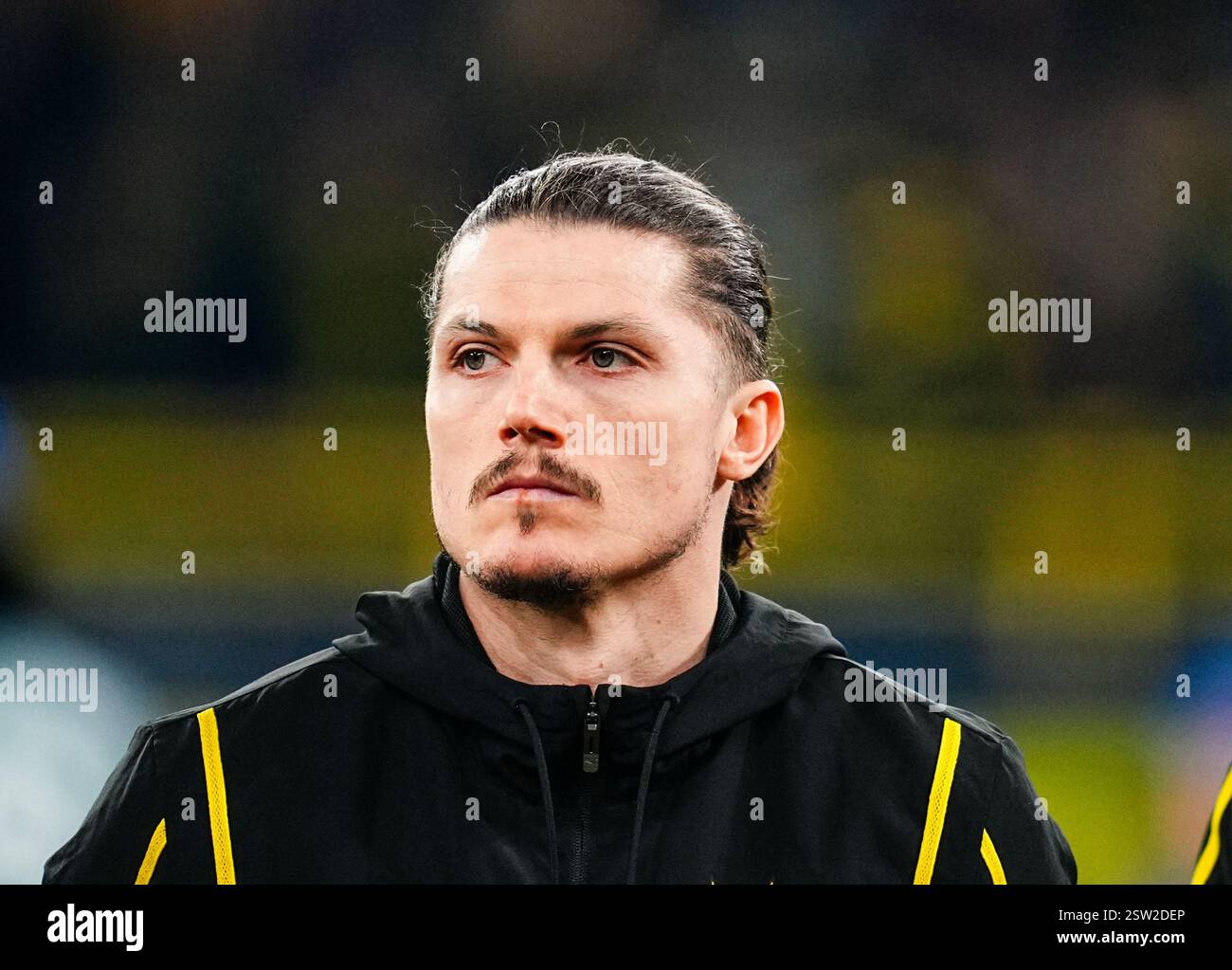 Signal Luna Park, Dortmund, Germany. 19th Feb, 2025. Marcel Sabitzer of Borussia Dortmund looks ...