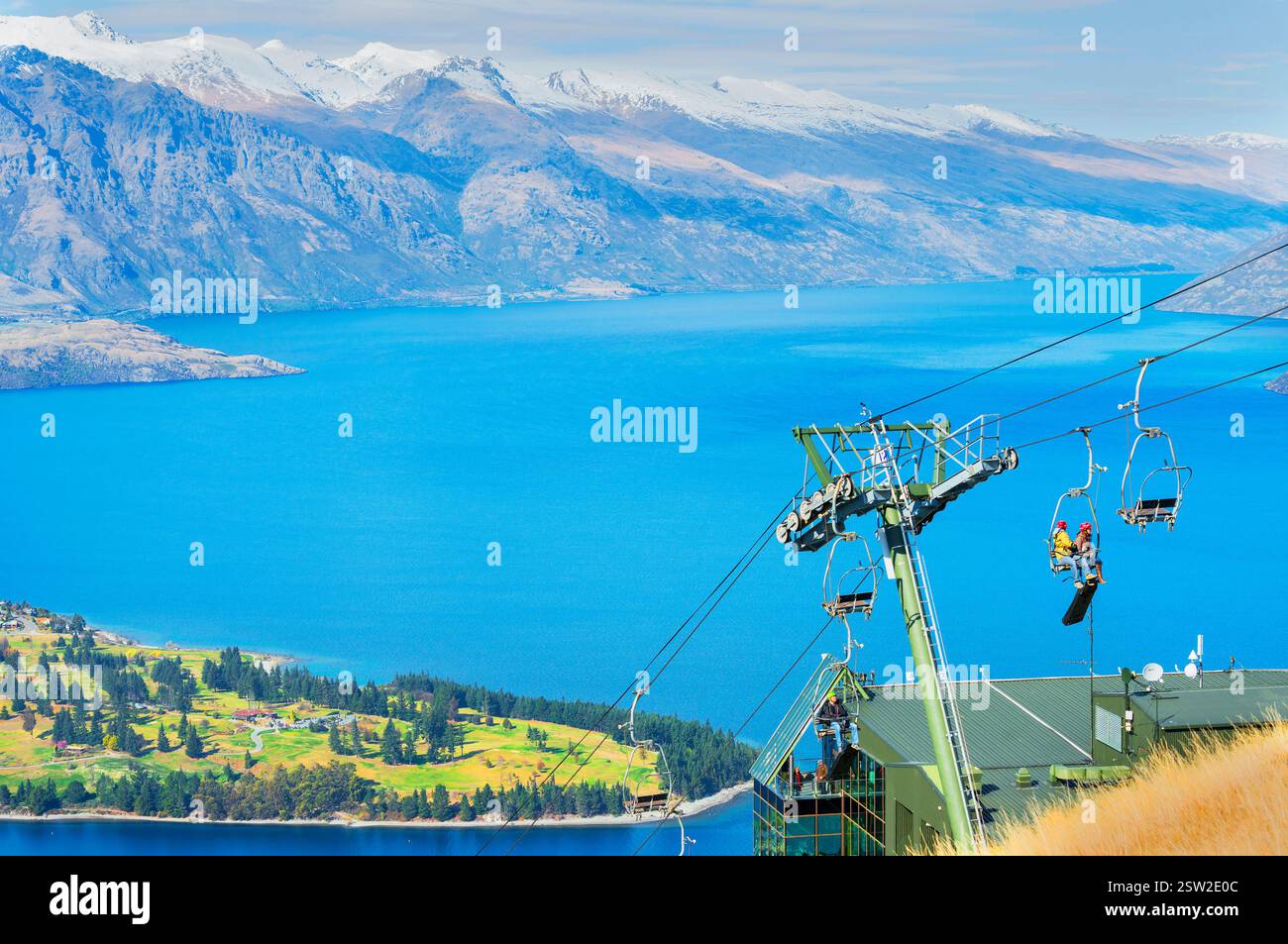 Skyline gondola, Queenstown, South Island, New Zealand Stock Photo - Alamy