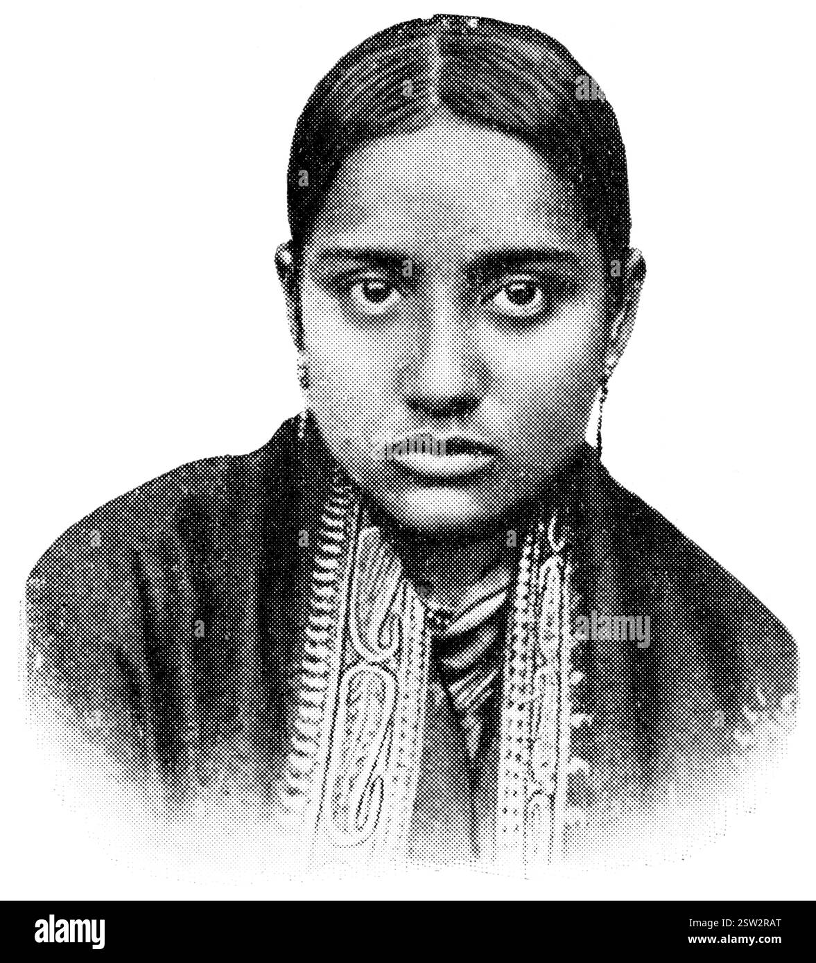 Asian peoples. Portrait of a woman from Kashmir. Publication of the ...