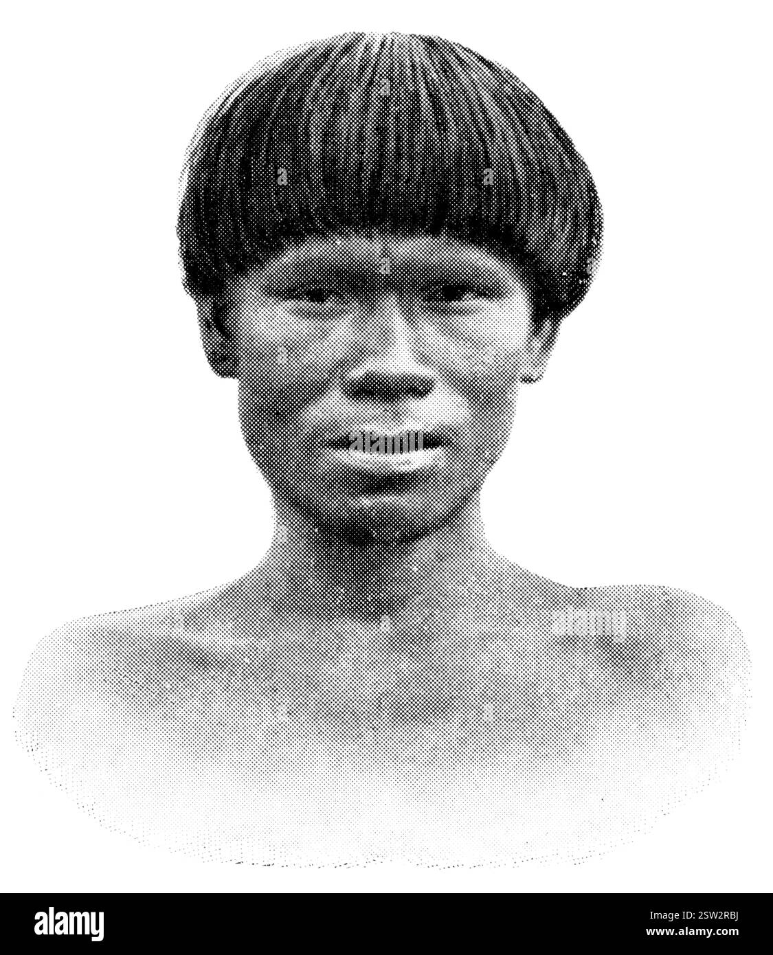 American peoples. Portrait of Trumai. The Trumai are an indigenous ...