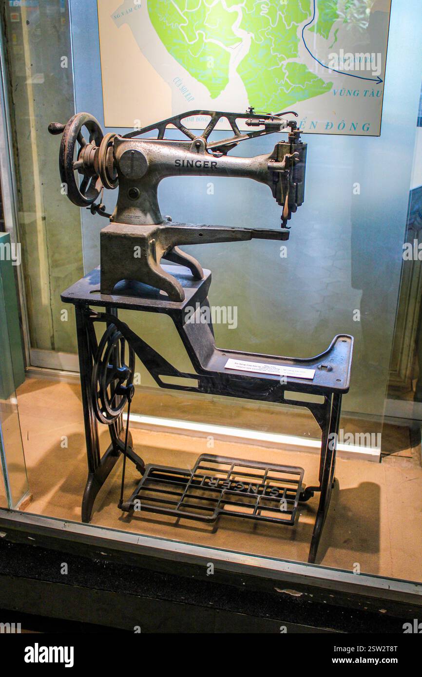Ho CHi Minh City (ex Saigon). Ho Chi Minh Museum. Singer sewing machine ...