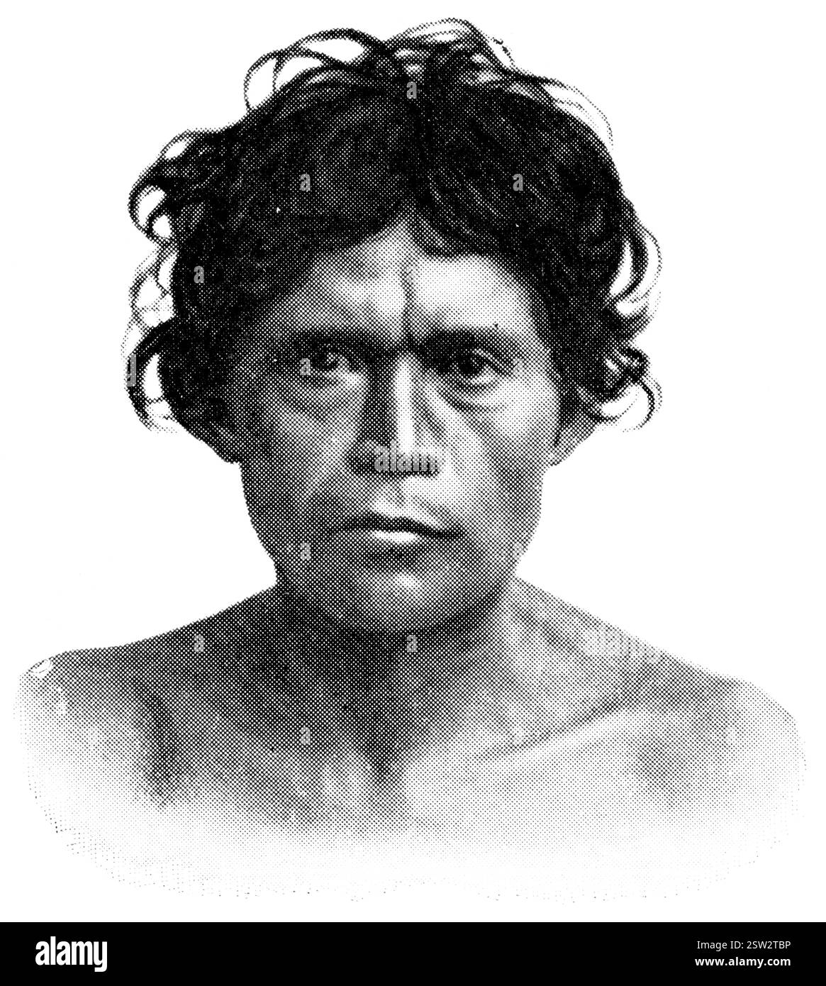 American peoples. Portrait of Maleku (Guatuso) man. The Maleku are an ...