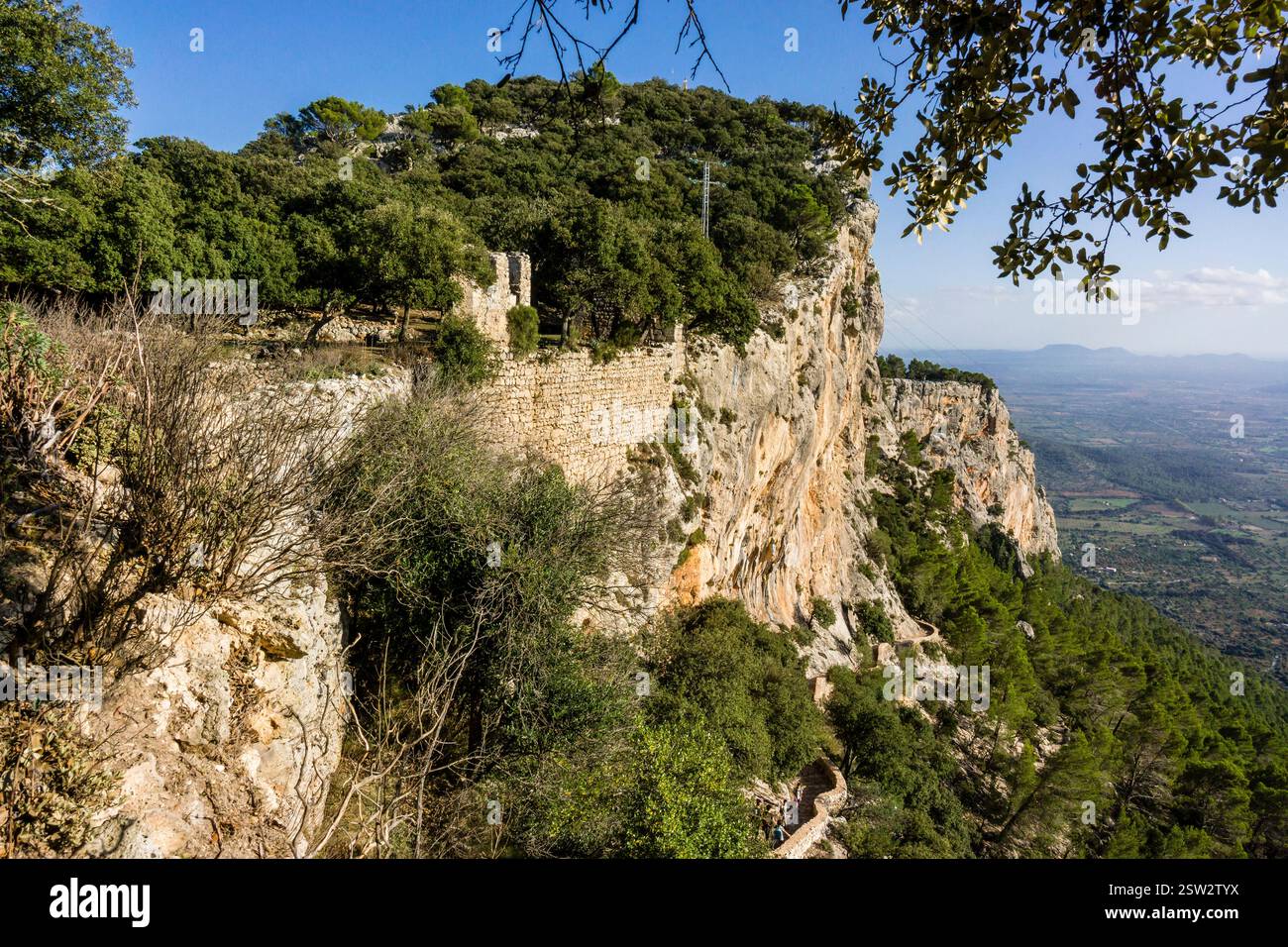 Alaro Castle, 14th century, Mallorca, Balearic Islands, Spain Stock ...