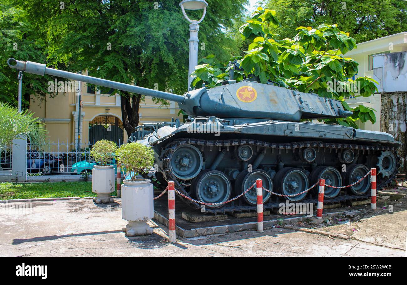 Ho Chi Minh City (ex Saigon). Ho Chi Minh Museum. Tank M41 was shipped ...