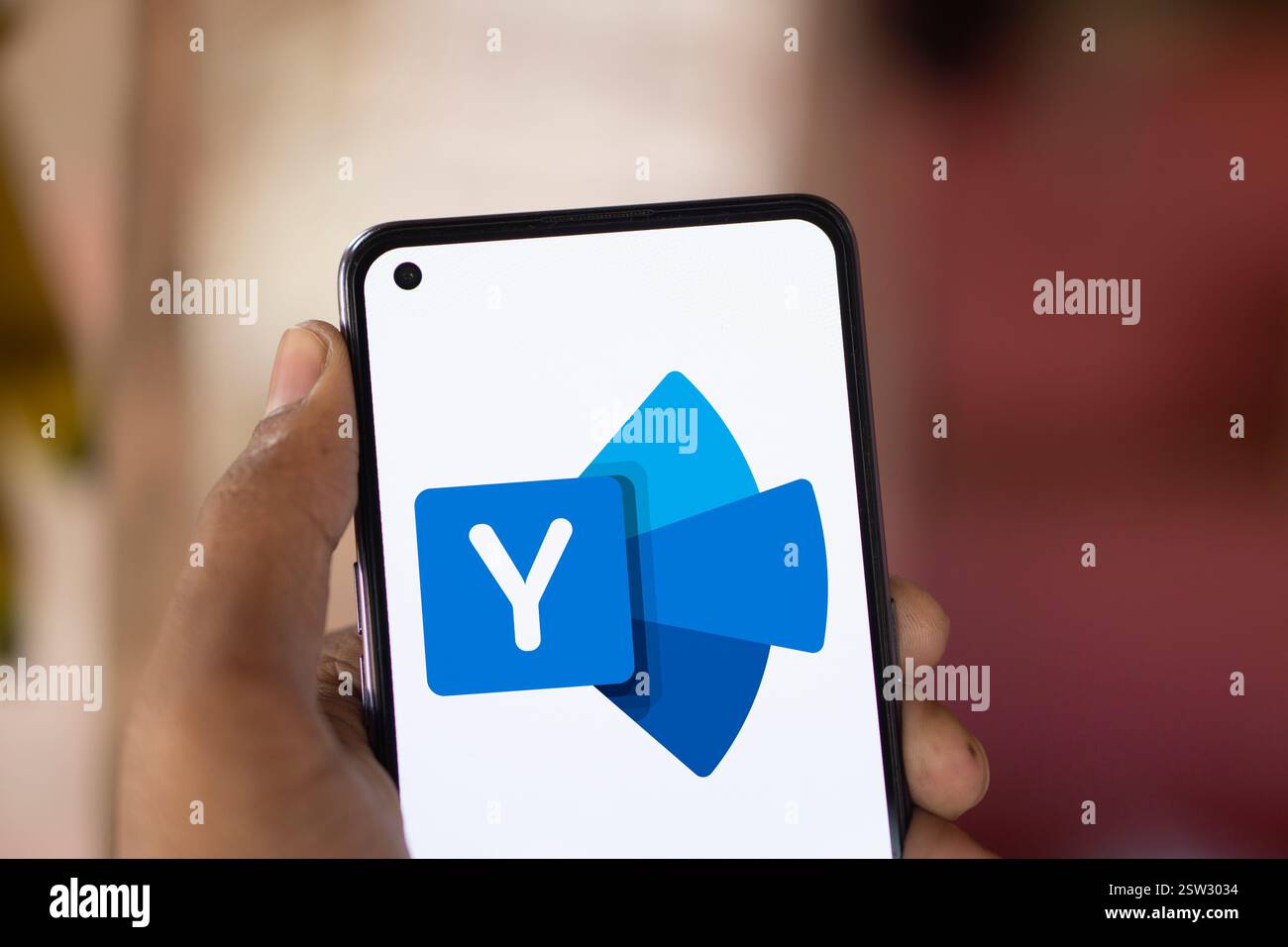 Dhaka, Bangladesh- 26 Aug 2024: Microsoft Yammer logo is displayed on ...