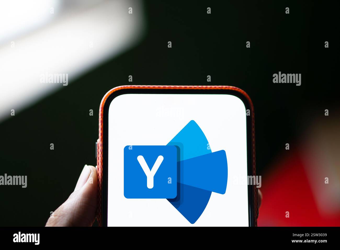Dhaka, Bangladesh- 26 Aug 2024: Microsoft Yammer logo is displayed on ...