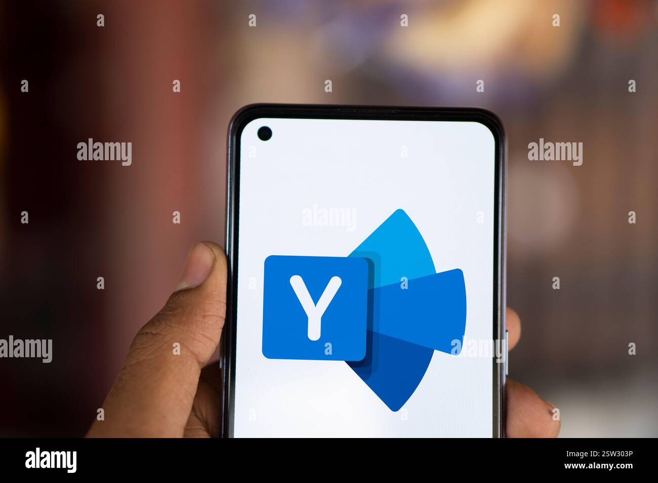 Dhaka, Bangladesh- 26 Aug 2024: Microsoft Yammer logo is displayed on ...