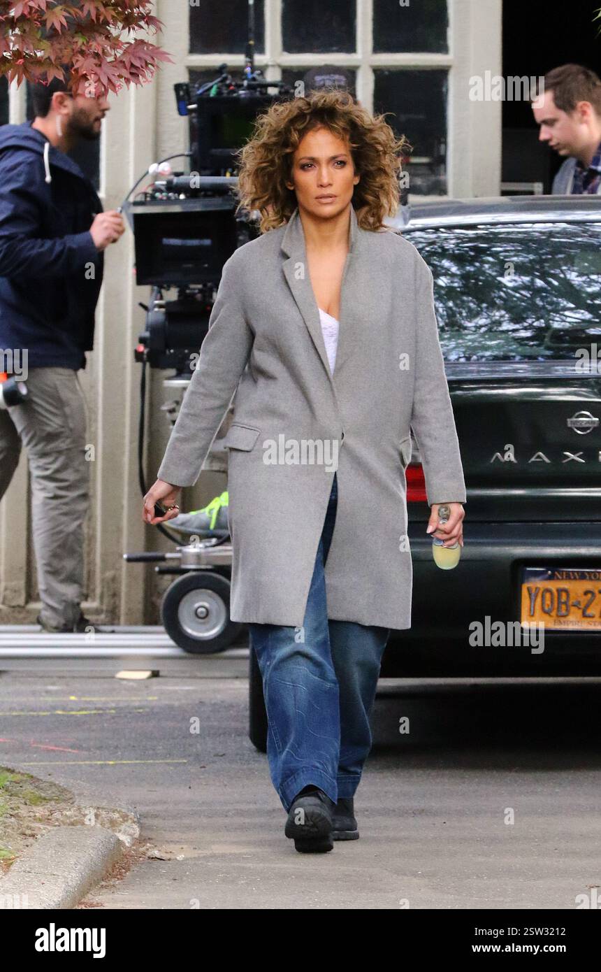 Jennifer Lopez was on the set of the TV show 'Shades of Blue' on May 10 ...