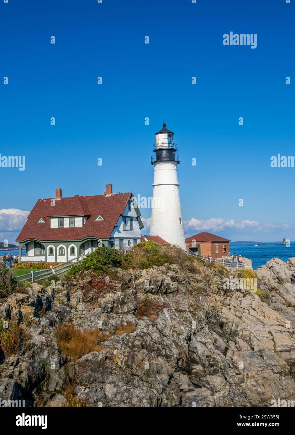 Portland Head Light, the oldest lighthouse in Maine, is located in Fort ...