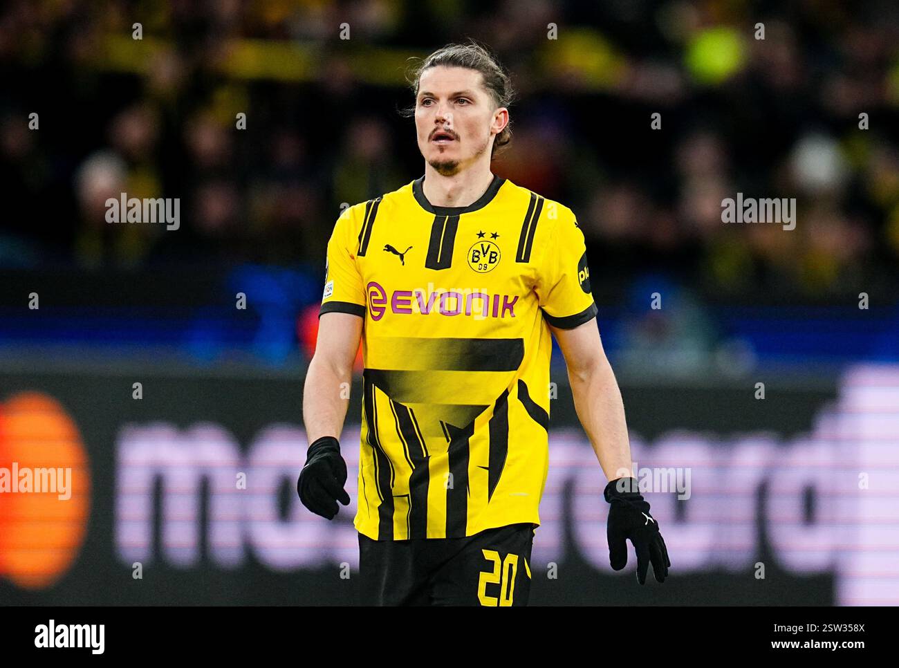 Dortmund, Germany. 19th Feb, 2025. February 19 2025: Marcel Sabitzer of Borussia Dortmund looks ...