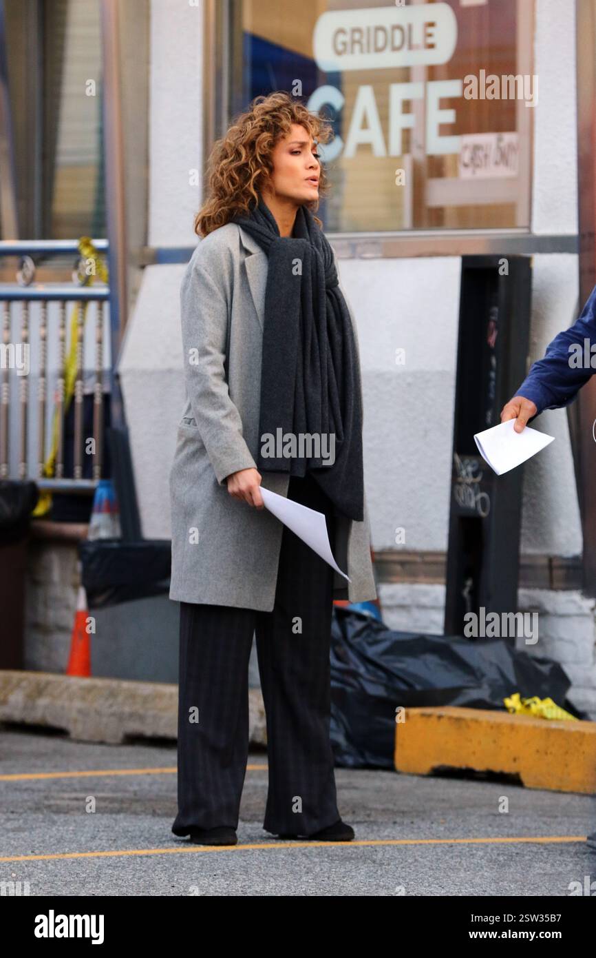 Actors Jennifer Lopez and Ray Liotto were on the set of the TV show ...