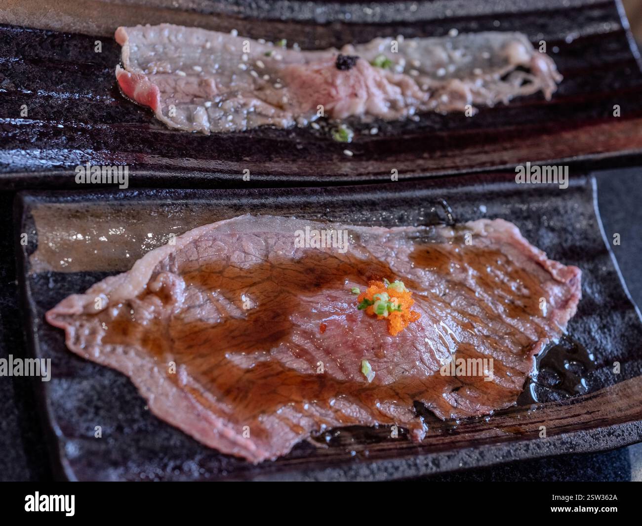 Wagyu beef sushi hi-res stock photography and images - Alamy