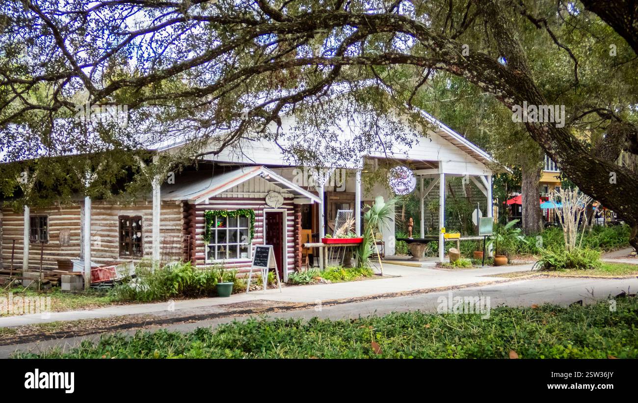 Historic area of the town of Micanopy in Alachua County. It is the ...