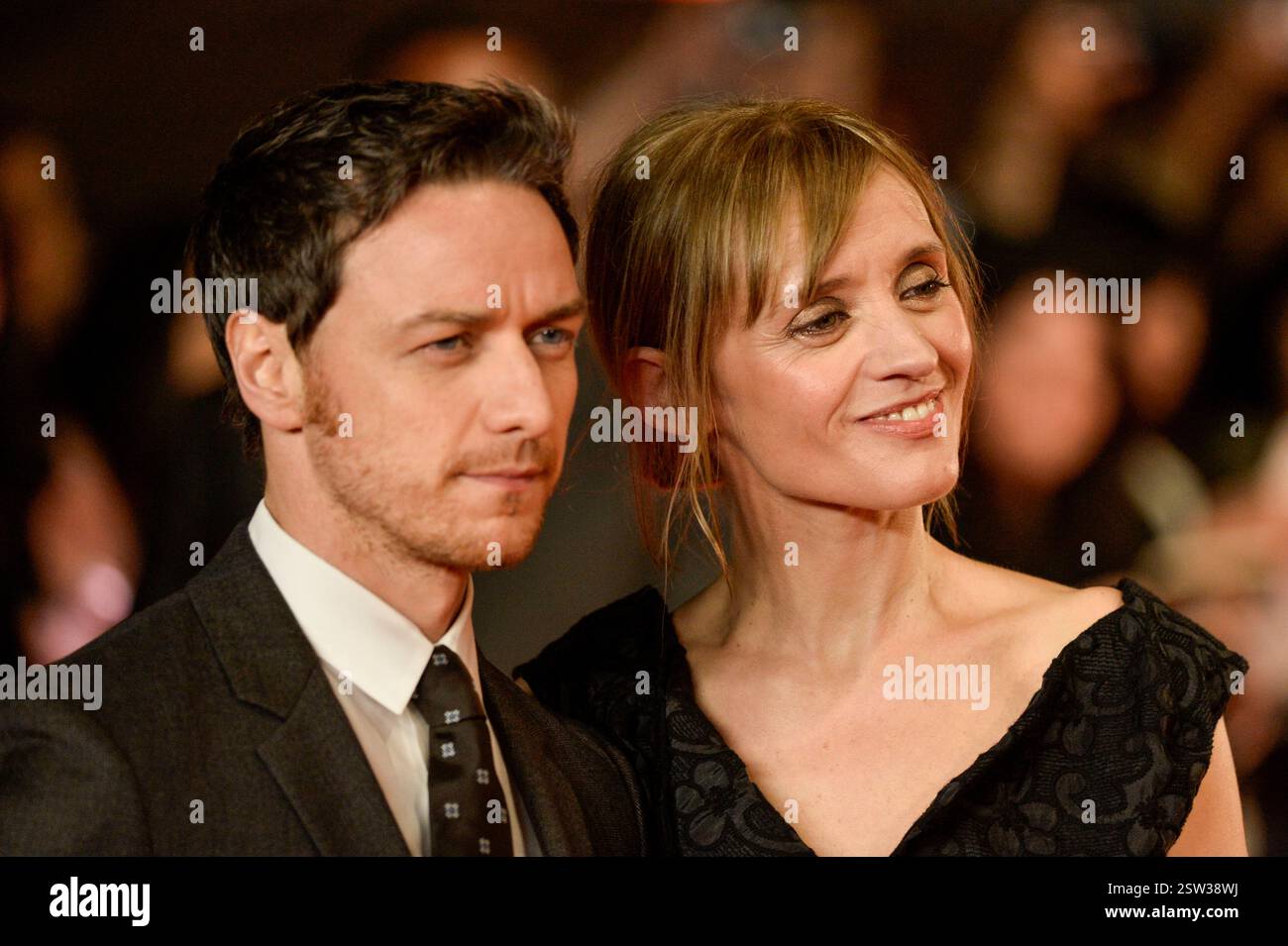 London, England, 10.17.2014 James McAvoy and Anne Marie-Duff attends ...