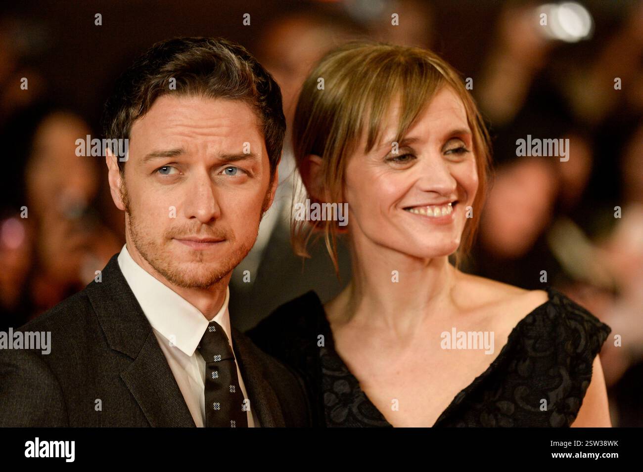 London, England, 10.17.2014 James McAvoy and Anne Marie-Duff attends ...