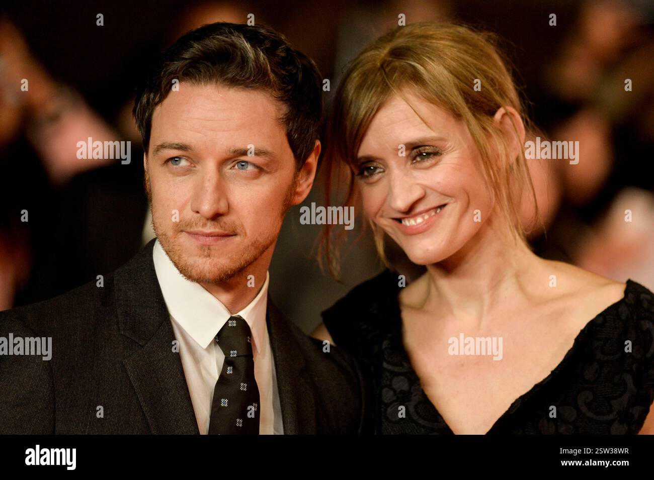 London, England, 10.17.2014 James McAvoy and Anne Marie-Duff attends ...