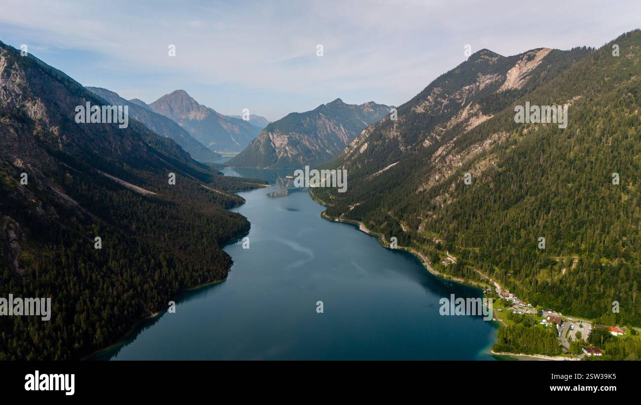 Breathtaking panorama of Plansee, Austria, showcasing nature's serene ...