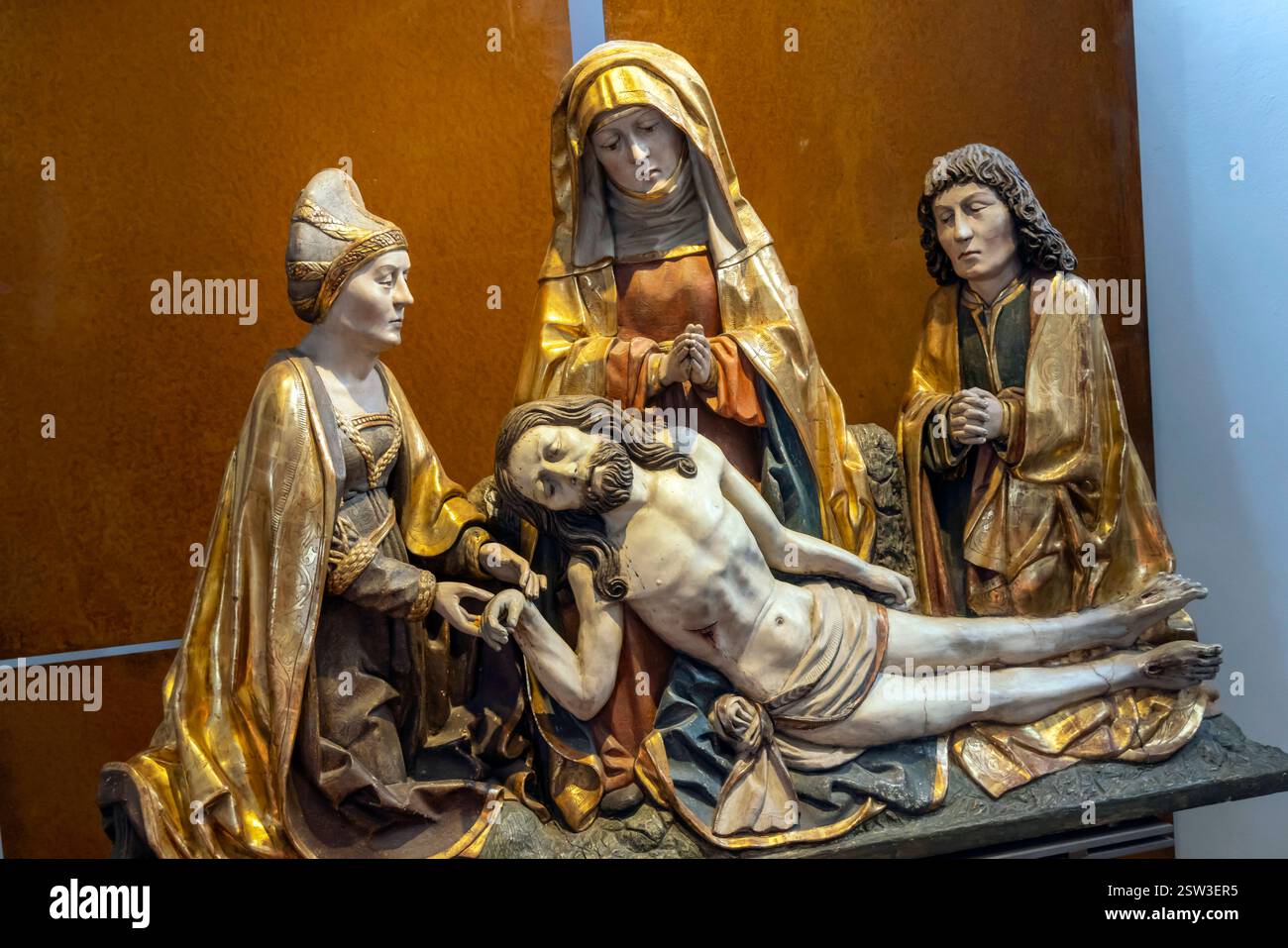 Dom St. Martin in Rottenburg. Andachtsbild, gotisches Relief der ...
