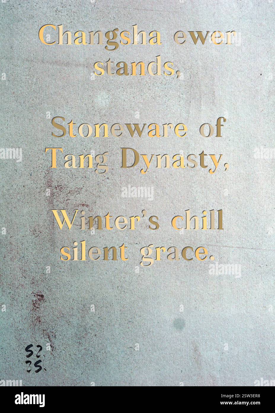 Changsha ewer stands, Stoneware of Tang Dynasty, Winter's chill silent ...