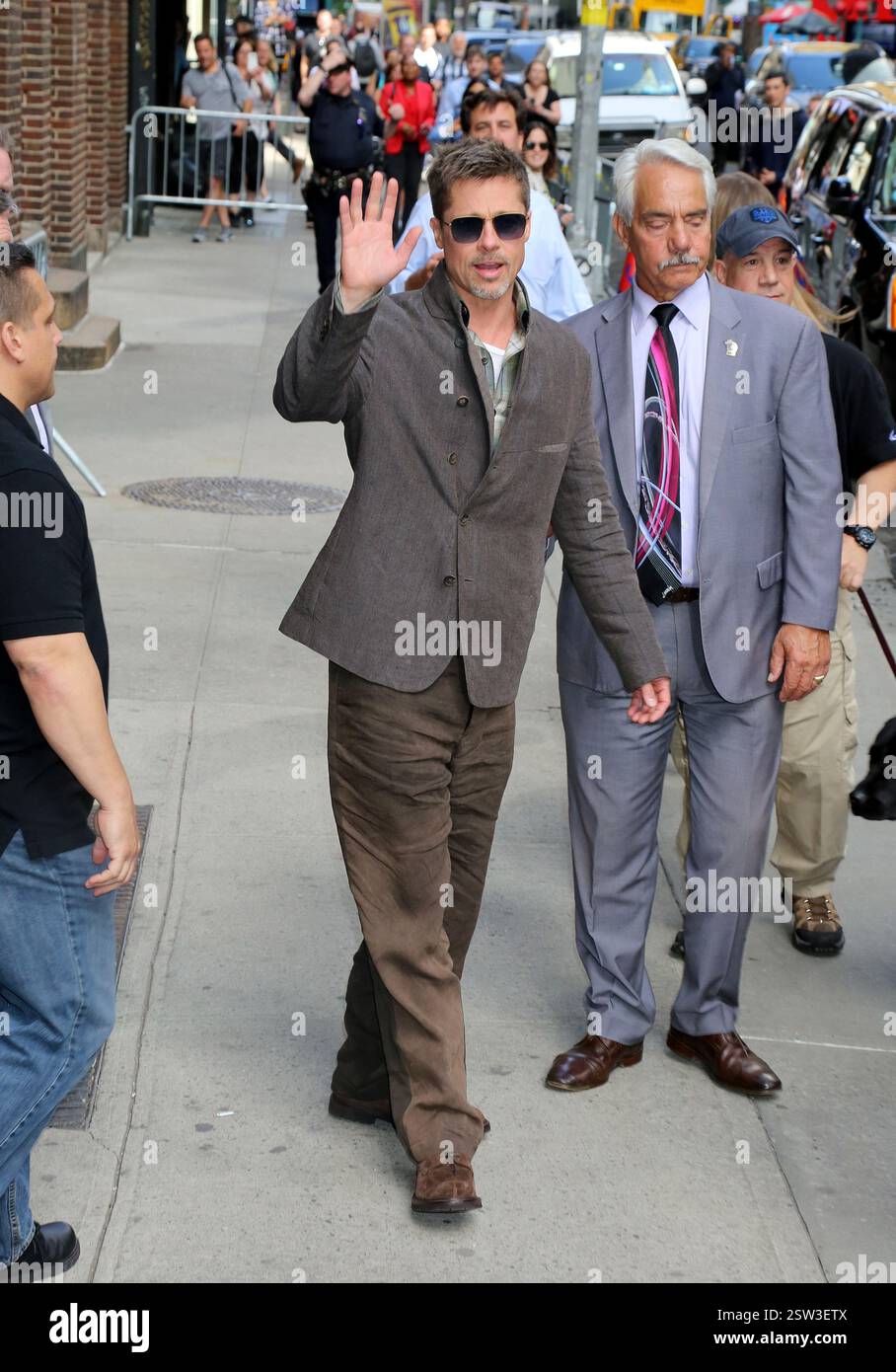 Actor Brad Pitt made an appearance at The Late Show with Stephen ...
