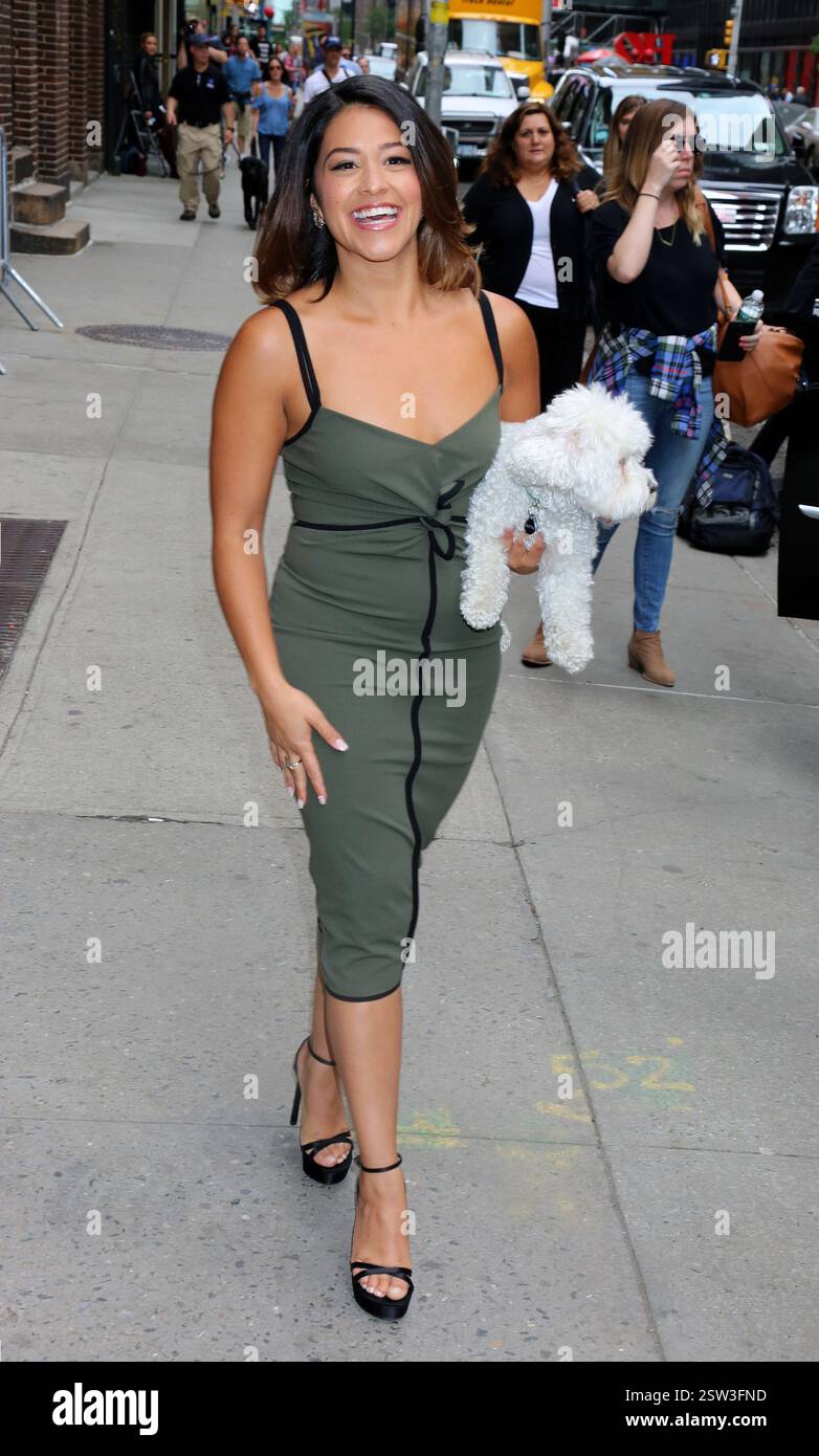Actress Gina Rodriguez made an appearance at The Late Show with Stephen ...