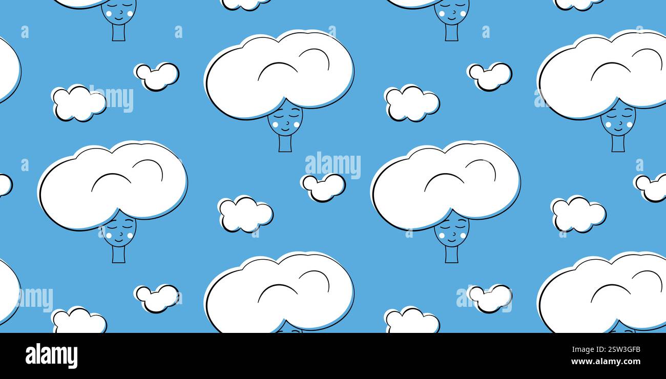 Colorful happy sun cloud Stock Vector Images - Alamy