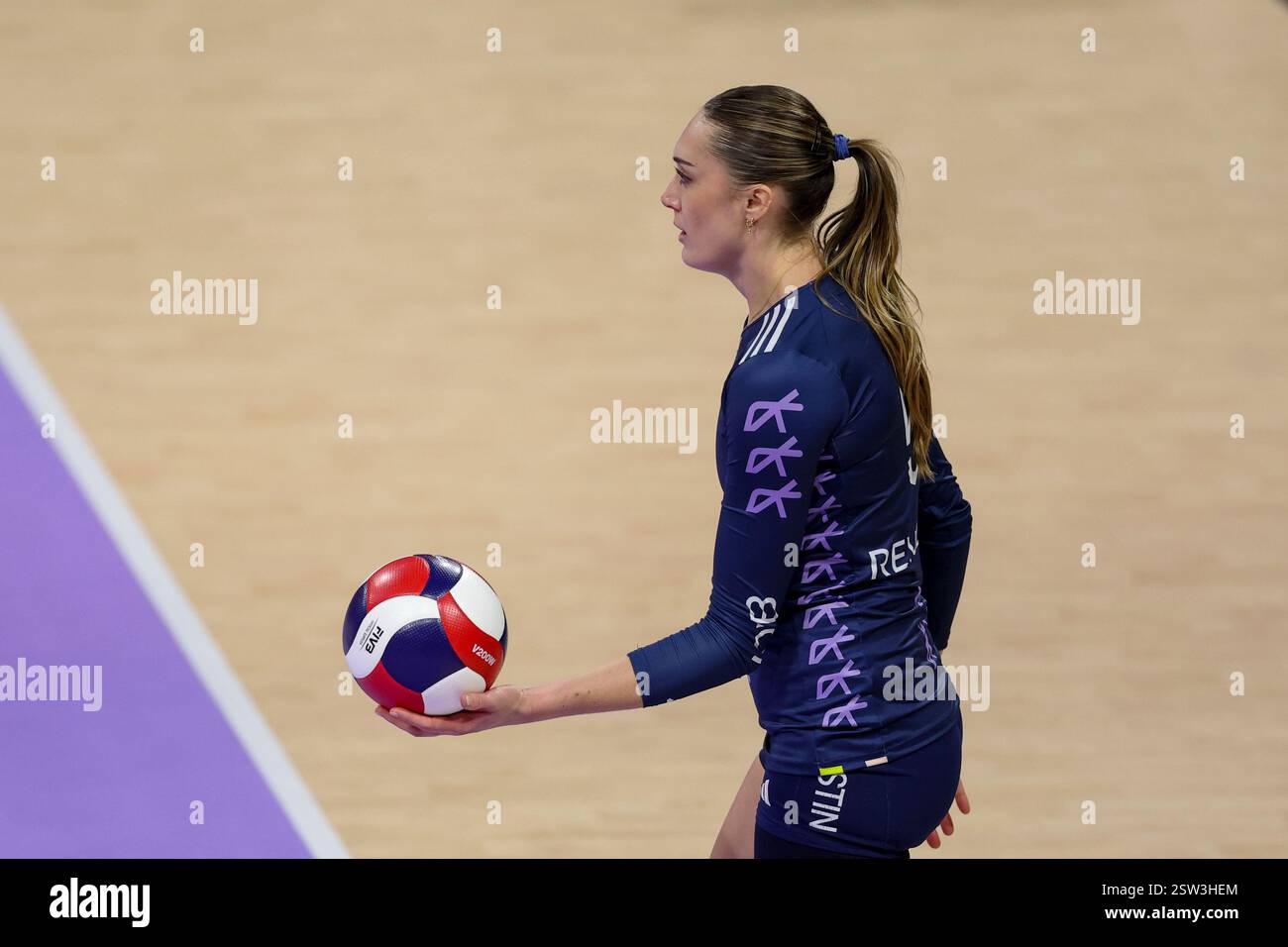 CEDAR PARK, TX - FEBRUARY 19: LOVB Austin middle blocker Molly McCage ...