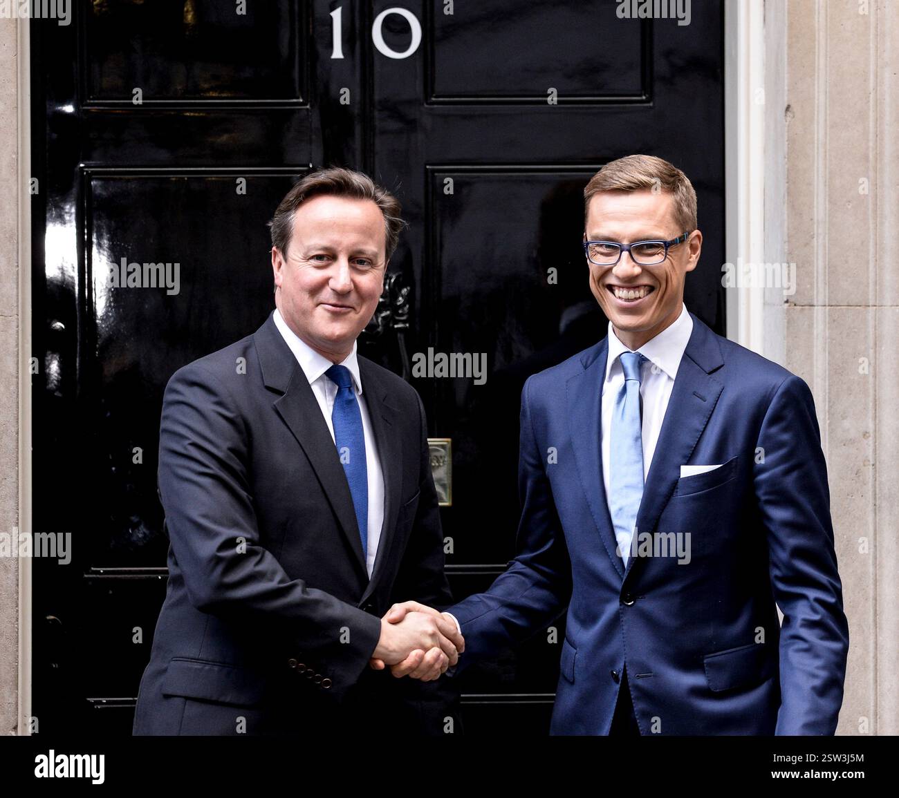 London, England, 10.08.2014 British Prime Minister David Cameron meets ...