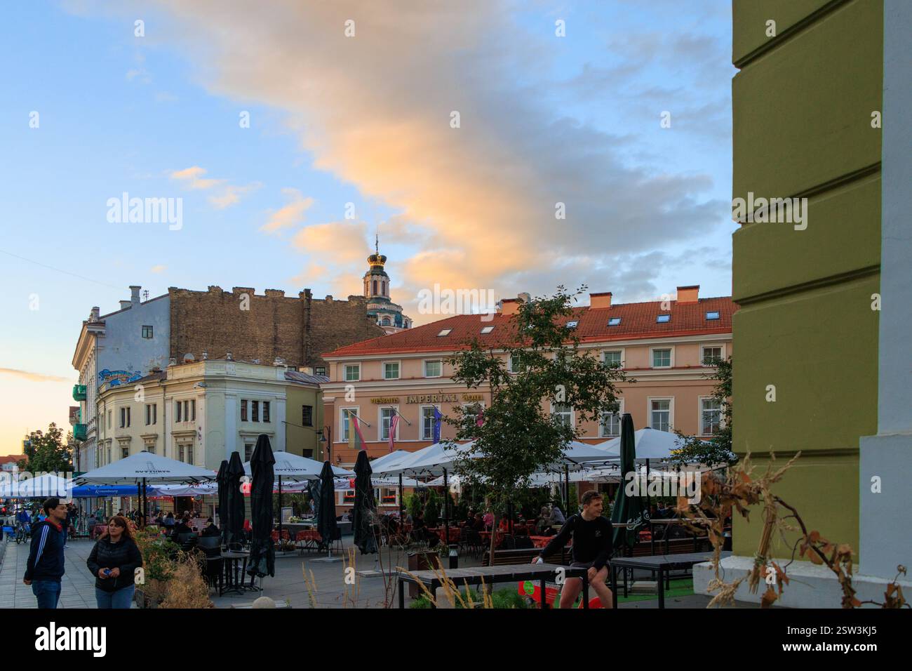 Vilnius. Aushros Vartu street Stock Photo - Alamy