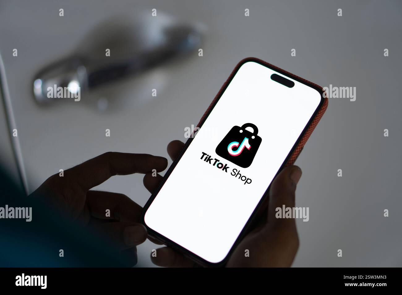 Dhaka, Bangladesh- 10 Sep 2024: Tiktok Shop logo is displayed on ...